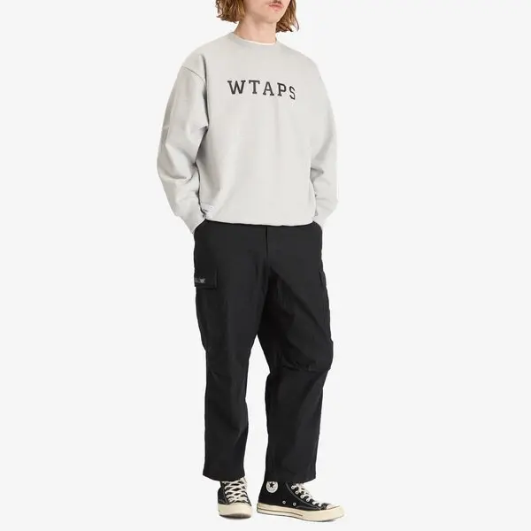 Wtaps Academy Logo Sweatshirt - Ash Gray | Editorialist